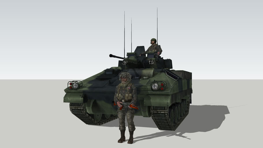 British FV511 Warrior Infantry Fighting Vehicle Set 01 | 3D Warehouse