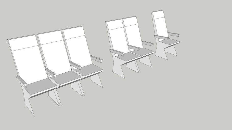 airplane seats | 3D Warehouse