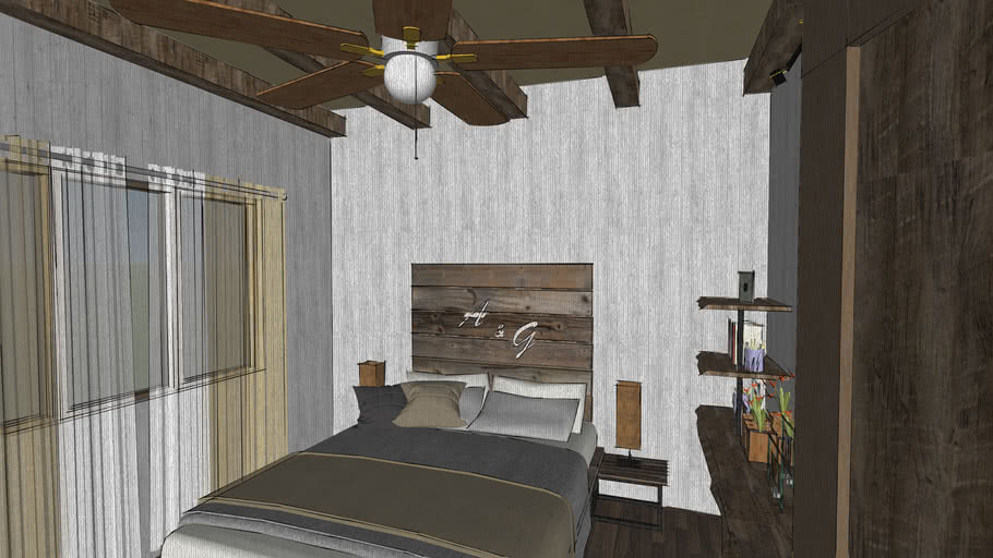 Rustic Bedroom | 3D Warehouse