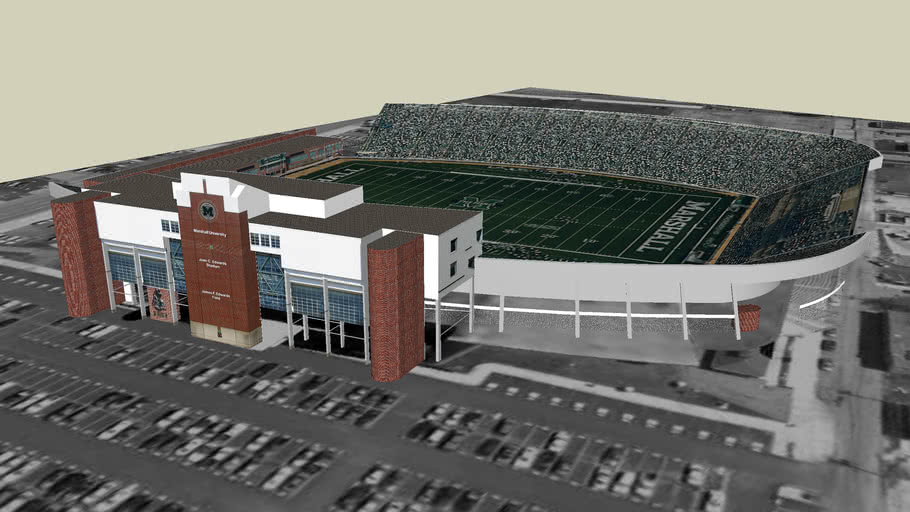The Marshall University Joan C. Edwards Stadium | 3D Warehouse
