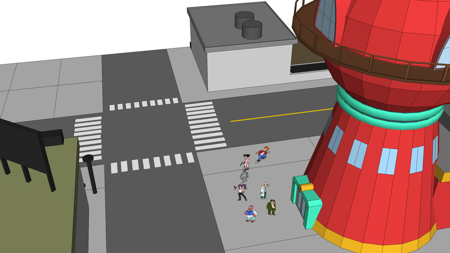 planet express building | 3D Warehouse