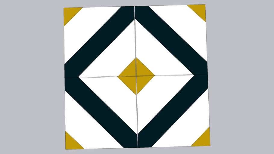 Cement tile Maison Bahya N°353 | 3D Warehouse