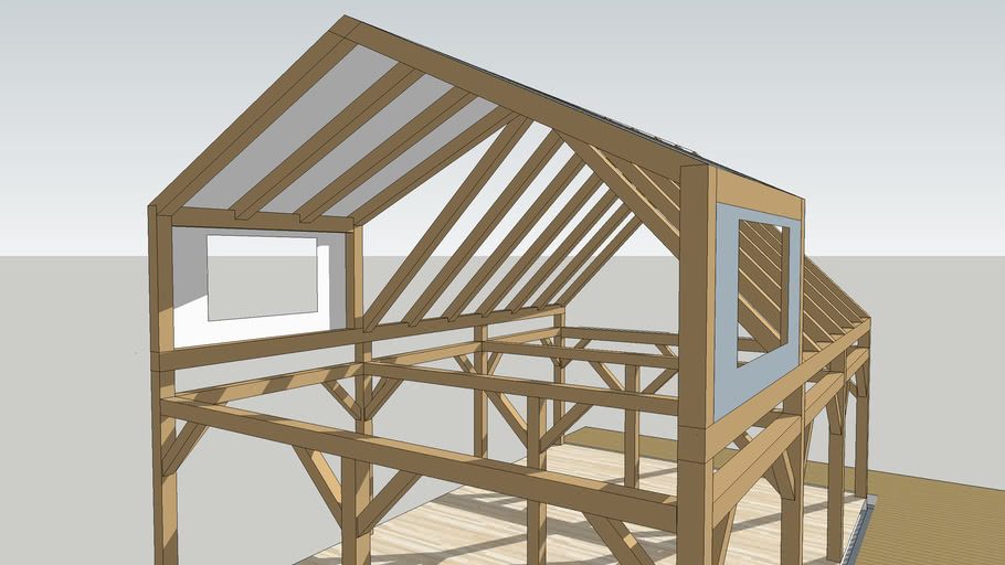 Timber Frame with Dormer | 3D Warehouse