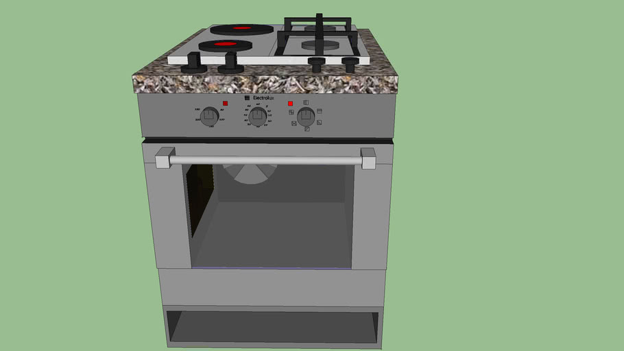 Cooker Electrolux OciXCrom] | 3D Warehouse