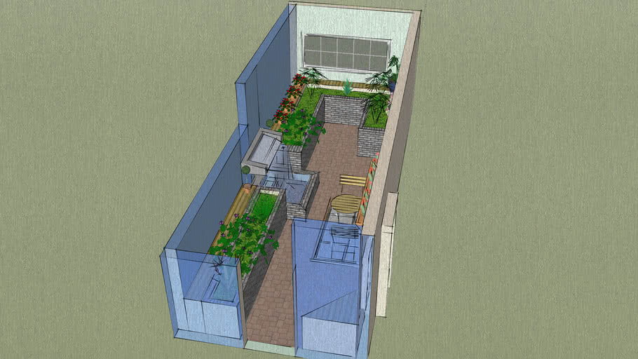 Courtyard Design with Animation | 3D Warehouse