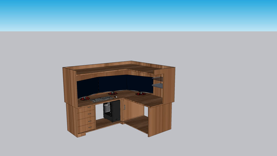gaming & trading setup | 3D Warehouse