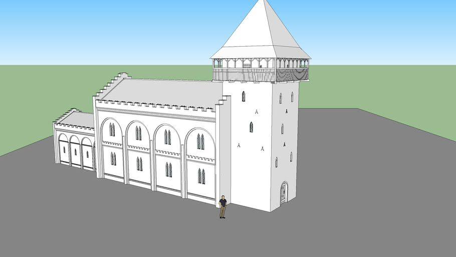 Medieval Courthouse, Renaissance facade | 3D Warehouse