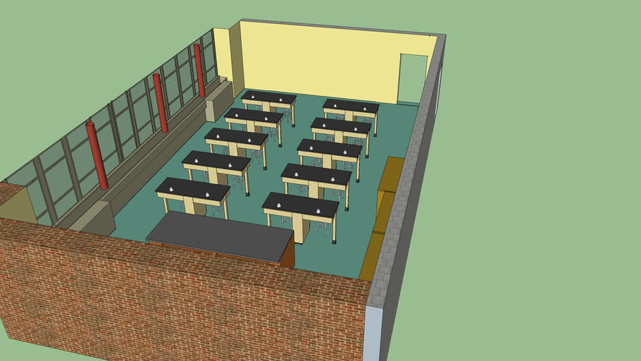 Bio Lab with possible desks | 3D Warehouse