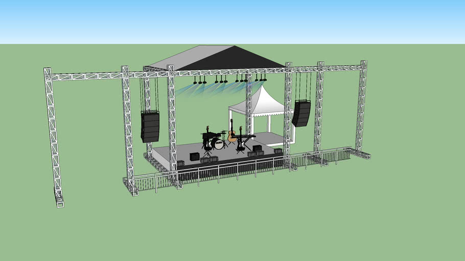 panggung konser | 3D Warehouse