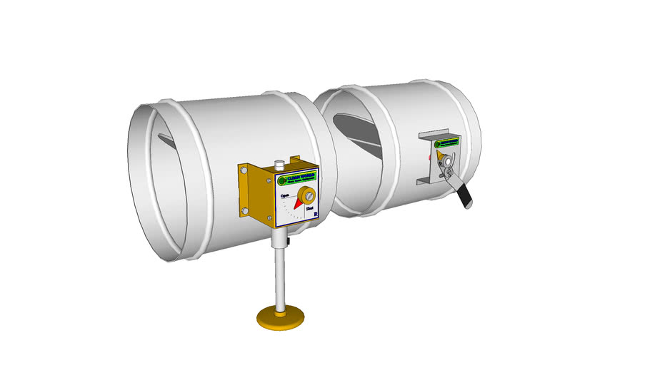 Round Volume Damper | 3D Warehouse