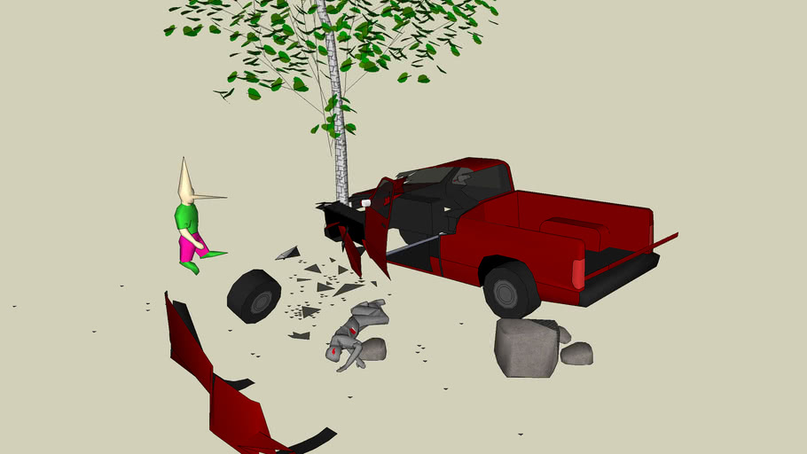 Iconic Elf Witnessing a Car Accident | 3D Warehouse