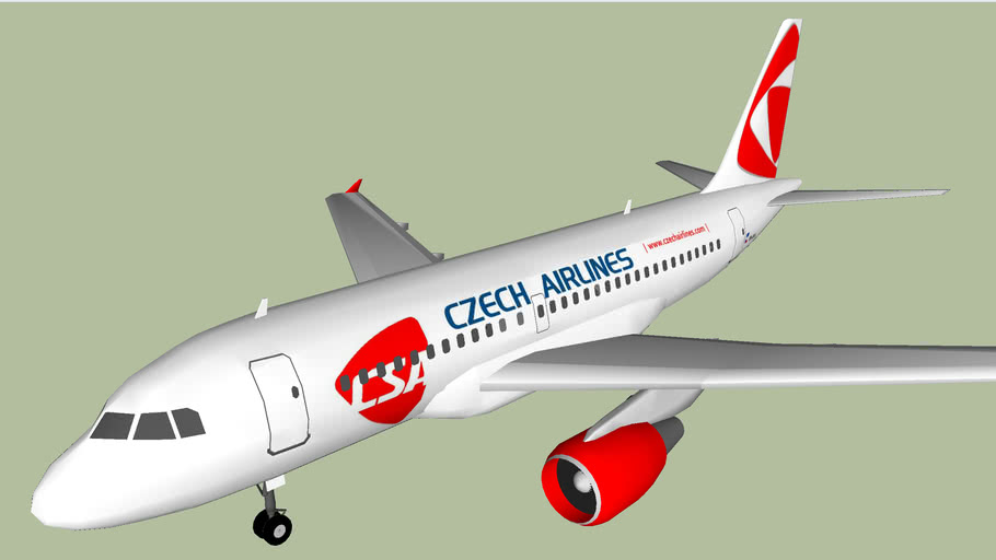 Airbus A-320 CSA at PRG Airport | 3D Warehouse