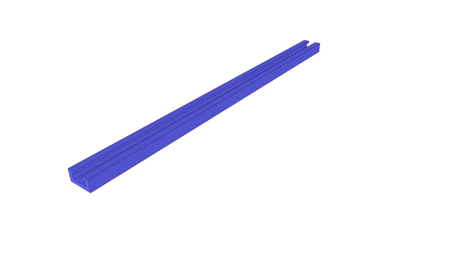 Kreg T-Track 3/4 x 3/8 Rev A | 3D Warehouse