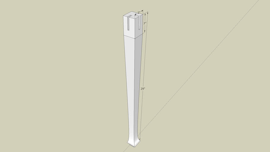 Table Leg | 3D Warehouse