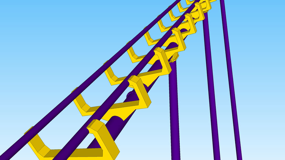 Steel Roller Coaster Track | 3D Warehouse