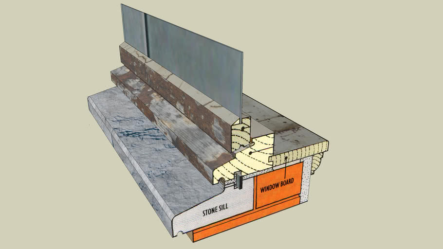 Window Sill Section (textured) | 3D Warehouse