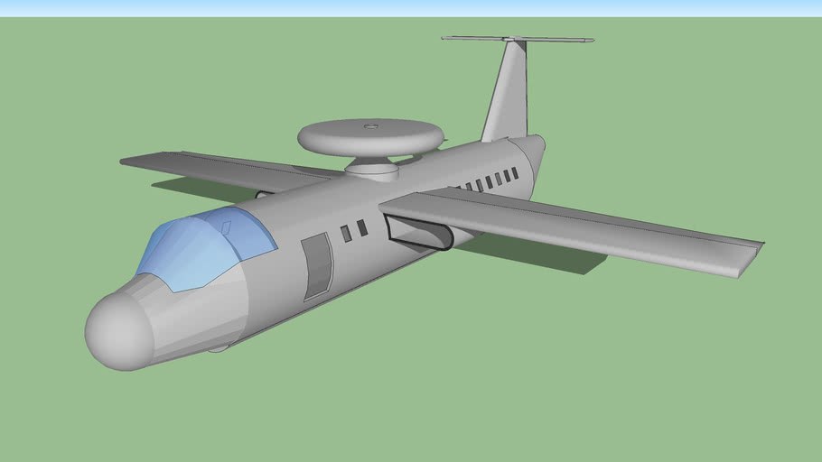 Aircraft With Radar Scanner Model by JustAnAsianGuy | 3D Warehouse
