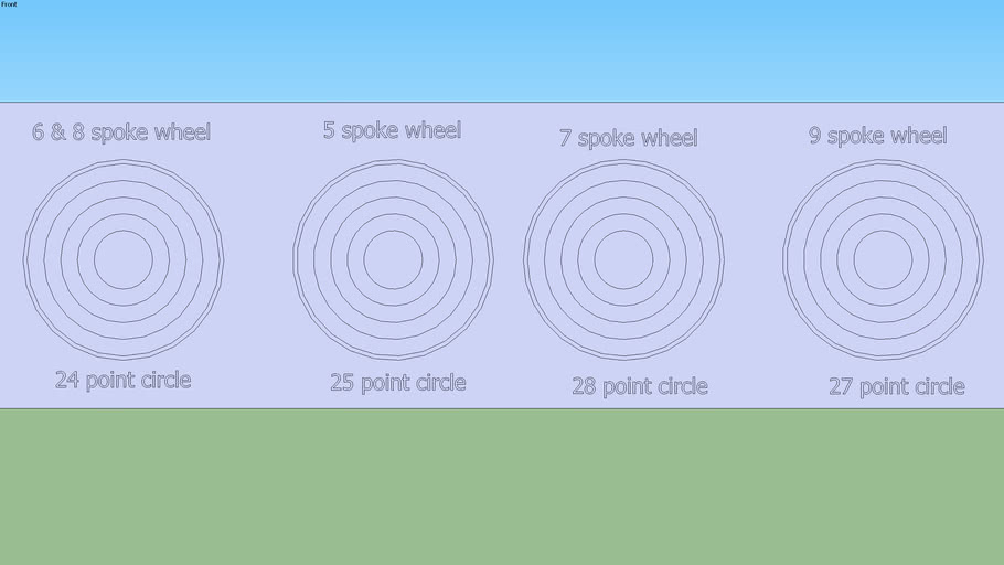 Wheel template - for multi spoke wheel | 3D Warehouse