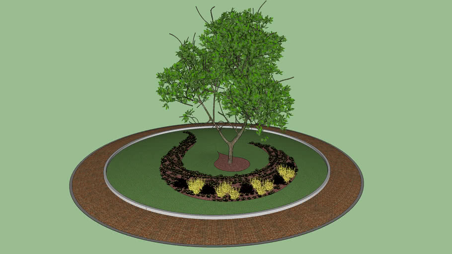 roundabout, rotary, traffic circle | 3D Warehouse