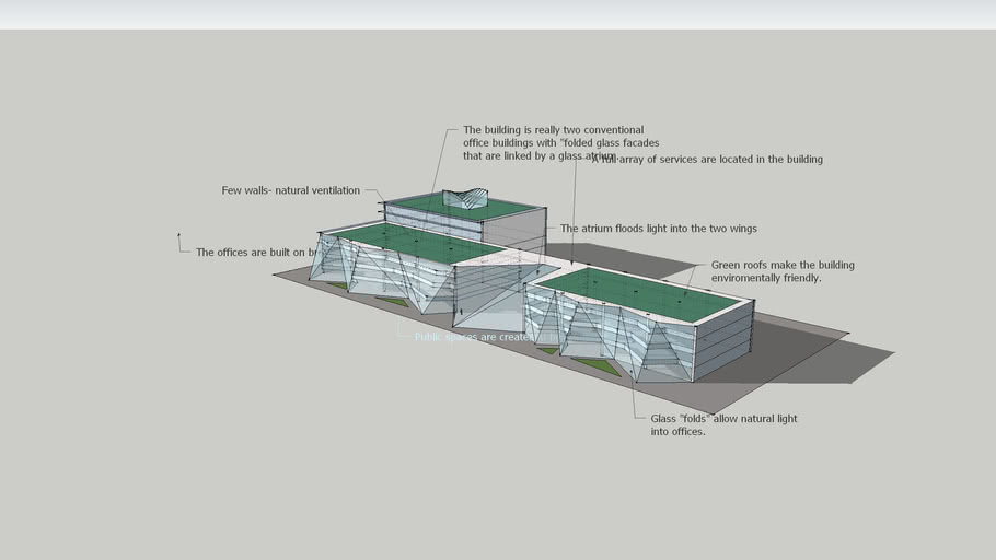 Modern Office Building | 3D Warehouse