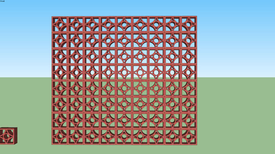 Circular clay jaali 2 - swamy and co | 3D Warehouse