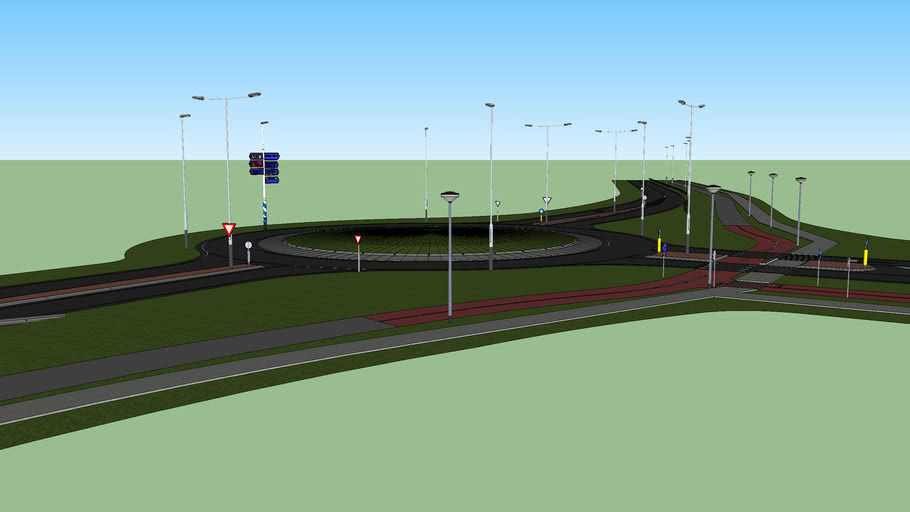 Roundabout in the polder | 3D Warehouse