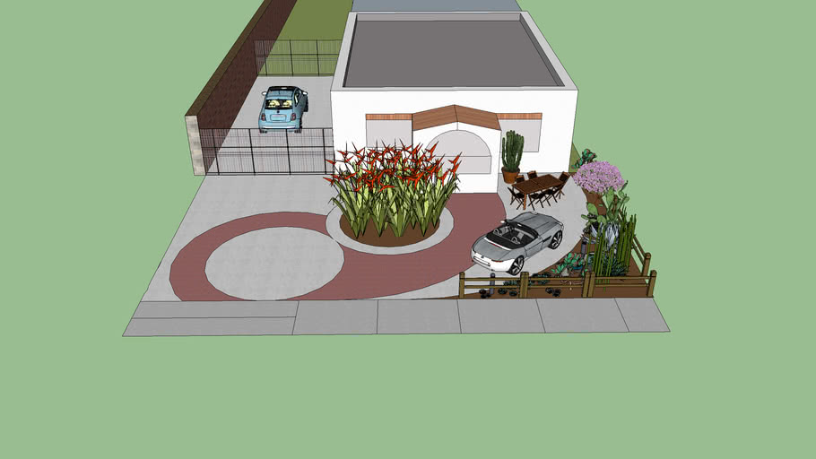 Modern Driveway/ Front yard Design | 3D Warehouse