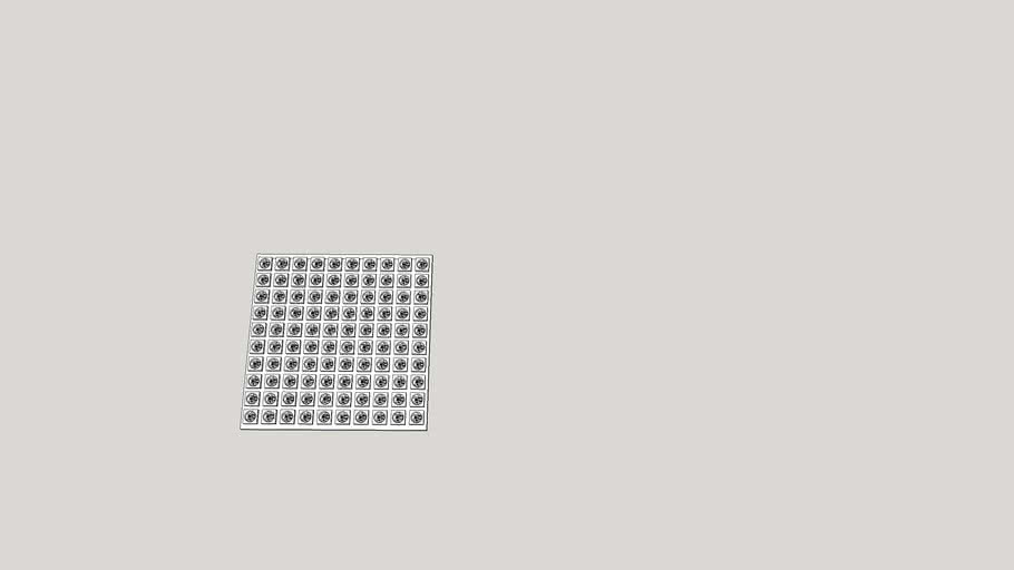 Dot Led Matrix 10x10 WS2812b | 3D Warehouse