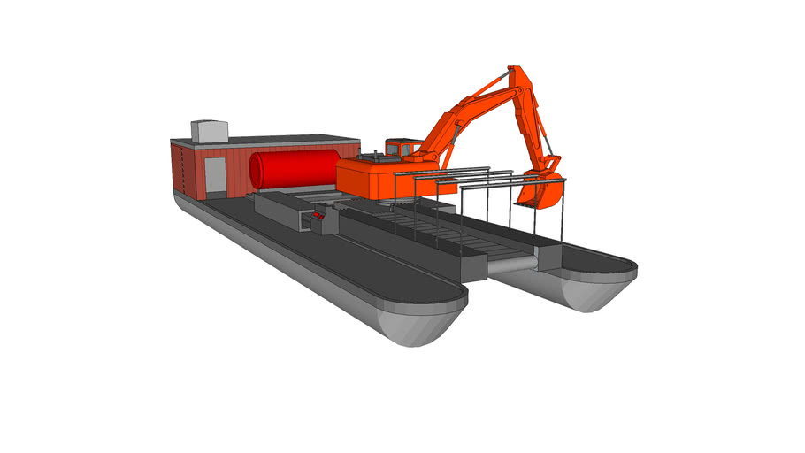 dredge boat | 3D Warehouse