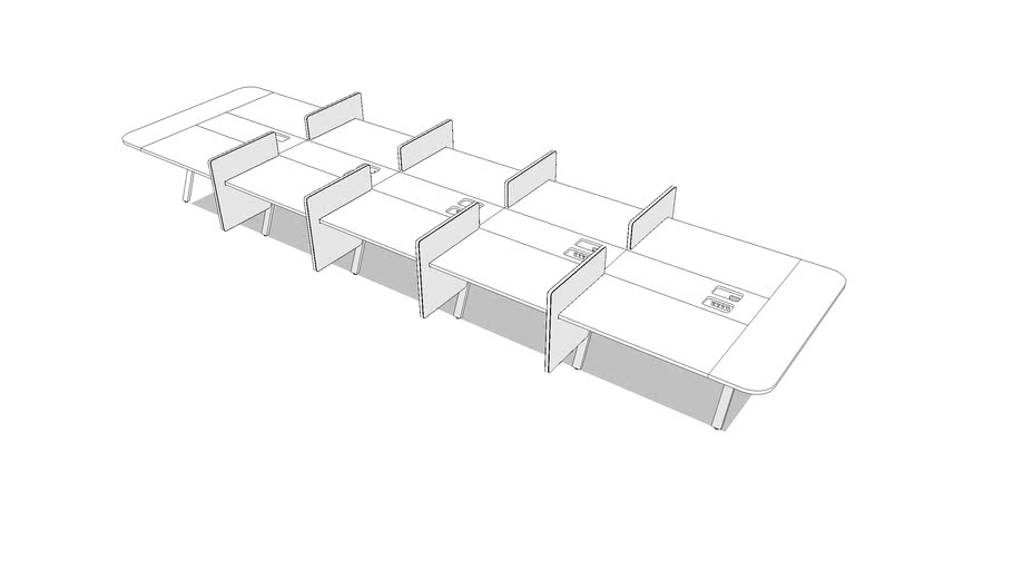 Watson Tonic 5 Segment Bench | 3D Warehouse
