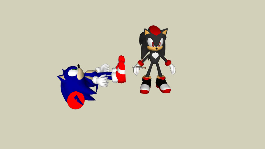 Shadow The Hedgehog kills Sonic The Hedgehog | 3D Warehouse