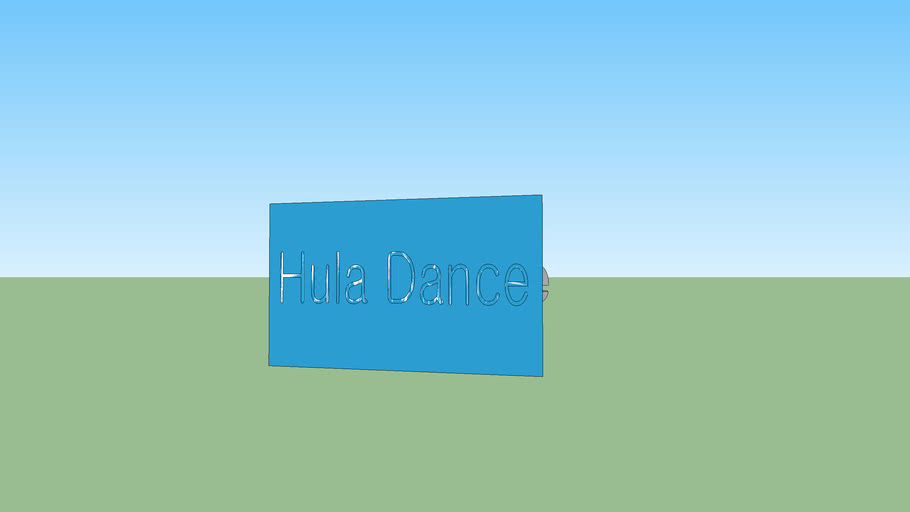 Hula Dance Sign | 3D Warehouse