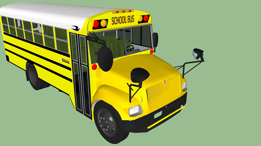 Blue Bird SBCV School Bus (Shorty) | 3D Warehouse
