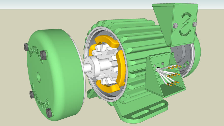 Three phase electric motor | 3D Warehouse