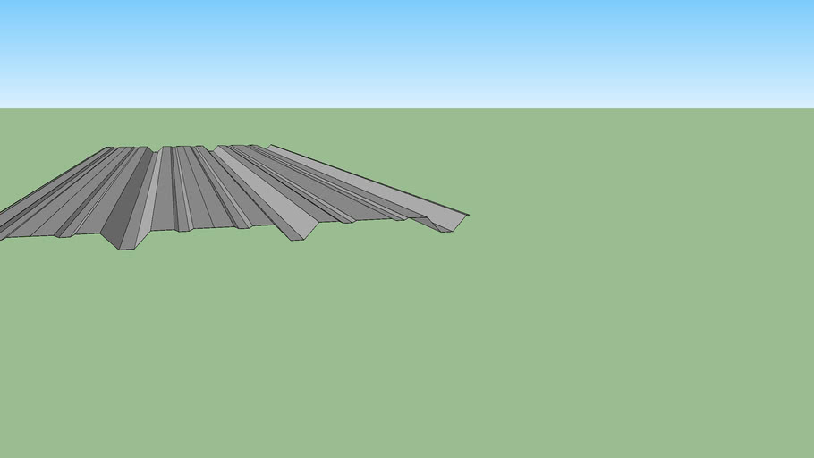 Nucor Classic/Reverse Classic profile R panel, 26ga. | 3D Warehouse