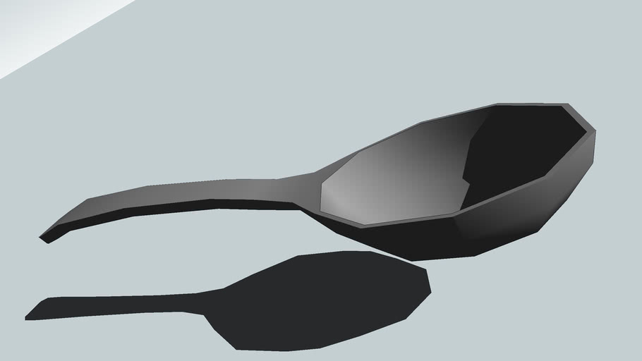 Ultra Low Polygon Spoon | 3D Warehouse