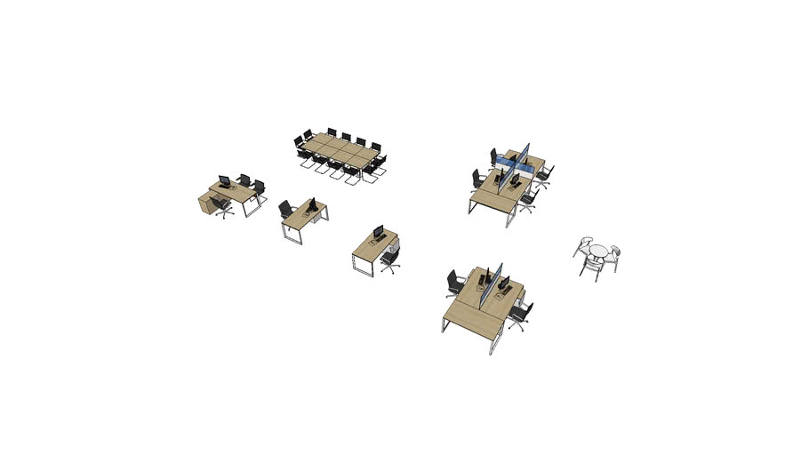 MB OFFICE OPEN SPACE | 3D Warehouse