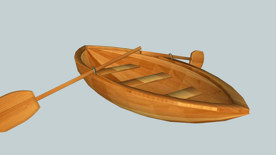 Boat & Oars | 3D Warehouse