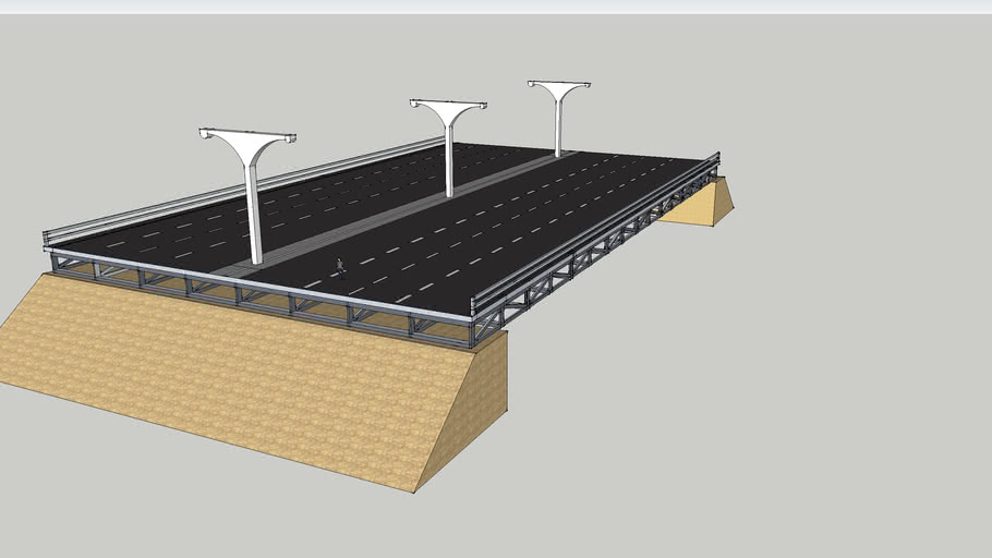 Truss under deck bridge by Sodium | 3D Warehouse