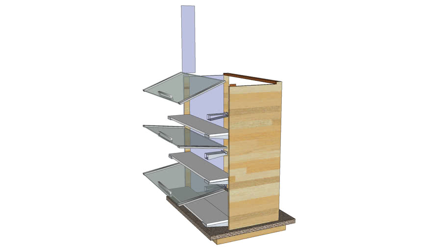 FIFO shelf | 3D Warehouse