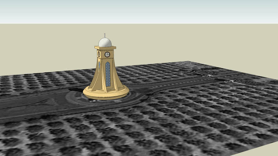 SQU - Sultan Qaboos University Entry Tower Oman | 3D Warehouse