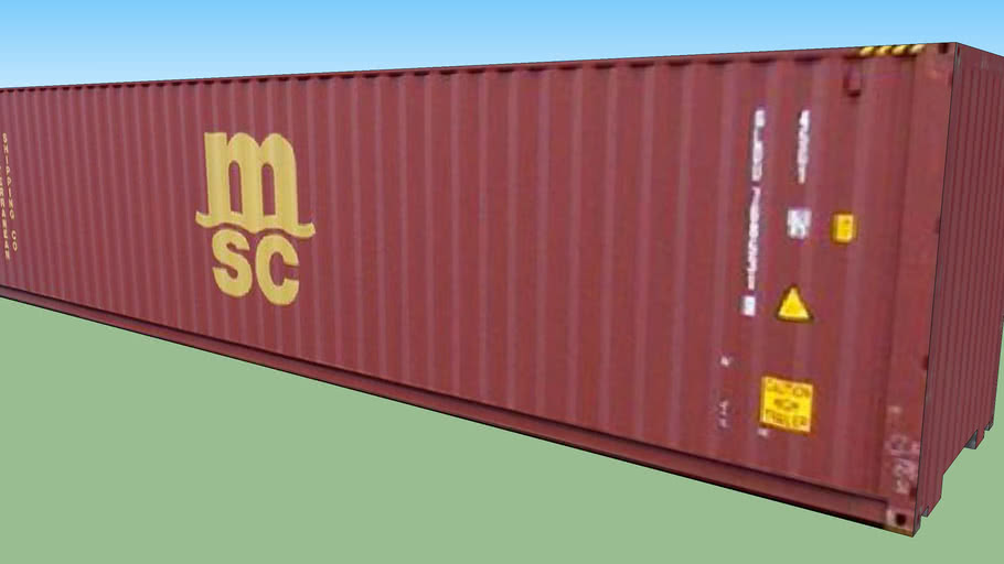 MSC Container 40' | 3D Warehouse