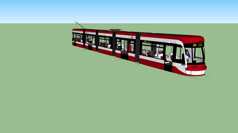 TTC new low-floor streetcar | 3D Warehouse