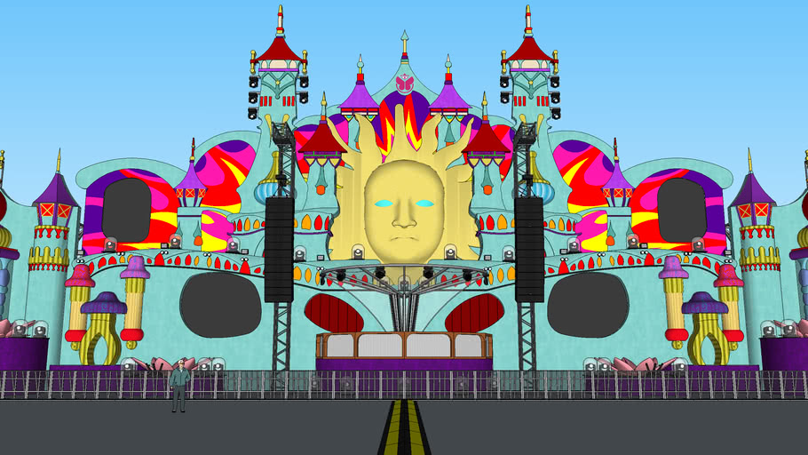 Tomorrowland 2012 Castle Stage | 3D Warehouse