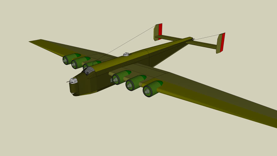 World war II german heavy bomber (my own design) | 3D Warehouse