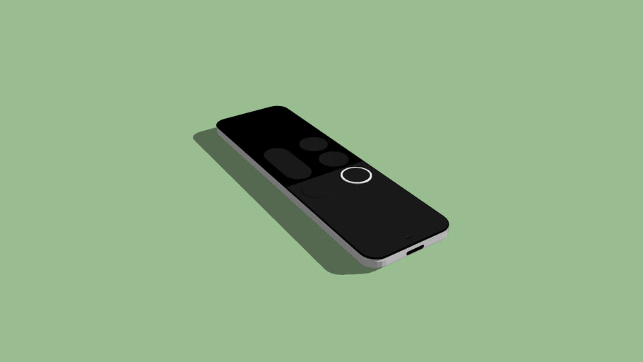 AppleTV Remote V2 by JG3D | 3D Warehouse