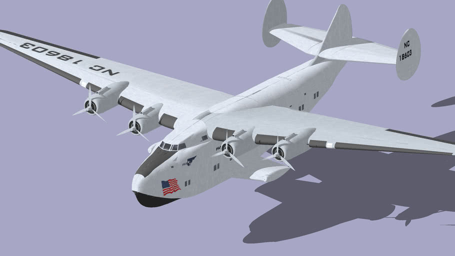 Boeing B-314 Pan Am Yankee Clipper Seaplane | 3D Warehouse