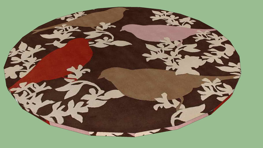 Bird Pattern Rug | 3D Warehouse