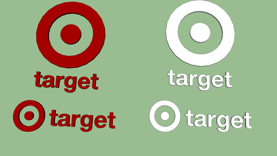 New Target Logo Signs | 3D Warehouse