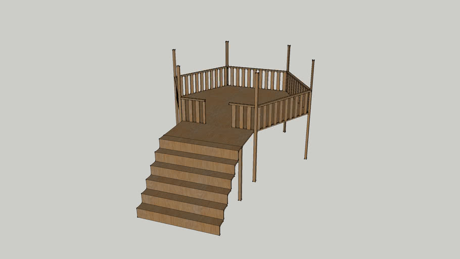 wooden platform | 3D Warehouse